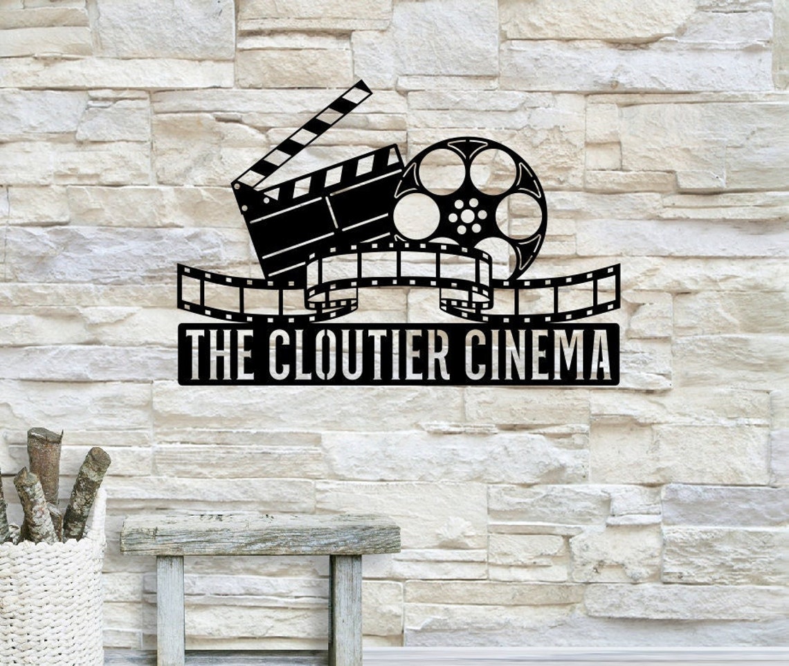 Personalized Home Theater Metal Art / Home Theatre Metal Art / - Etsy