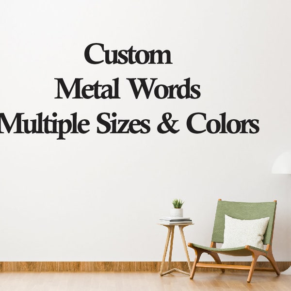 Word Metal Art - Etsy