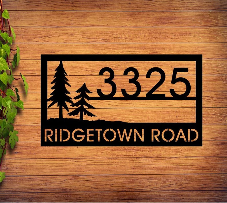 Personalized Family Name Metal Address Sign Housewarming | Etsy