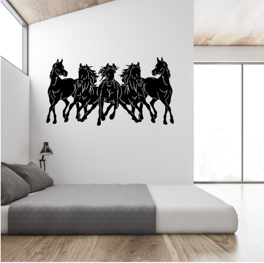 Running Horses Metal Home Decor / Horses Wall Art / Three Horses Wall ...