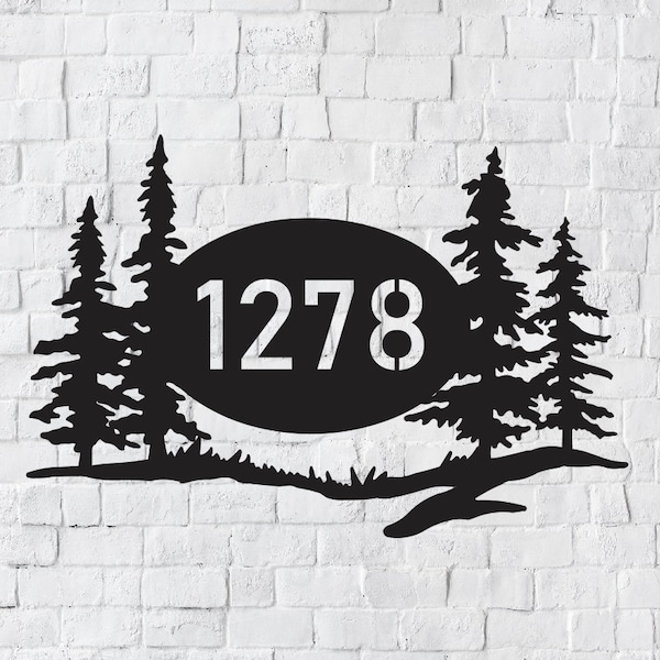 Rustic Metal Address Sign - Etsy