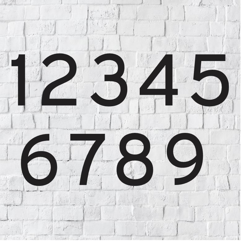 10 Inch Metal House Numbers Address Sign Numbers Modern - Etsy Canada