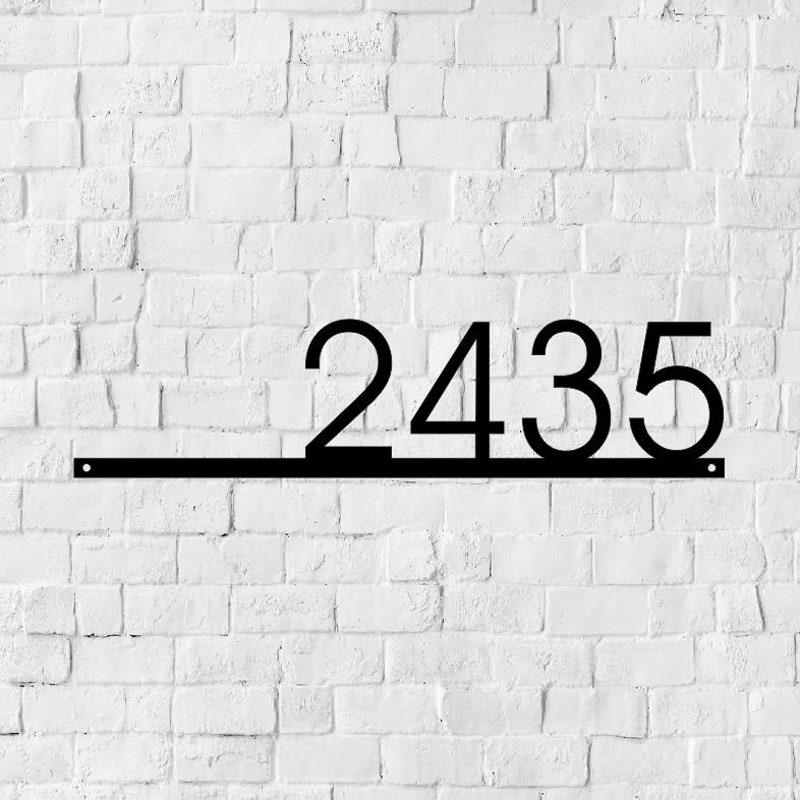 Metal Address Number - Etsy