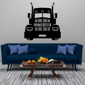 Personalized Transport Truck Metal Wall Art / Trucker Metal Sign / Home ...