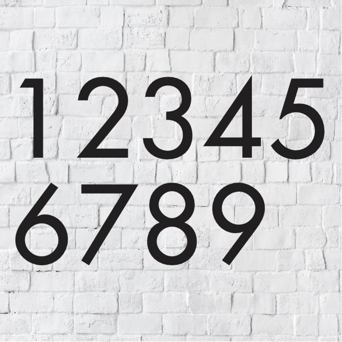 8 Inch Metal House Numbers Address Sign Numbers Modern - Etsy