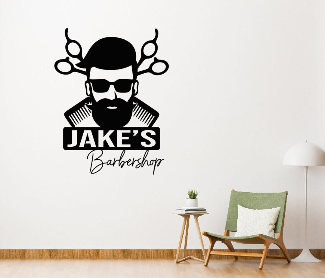 Personalized Barbershop Metal Name Sign / Barber Shop Metal Wall Decor ...