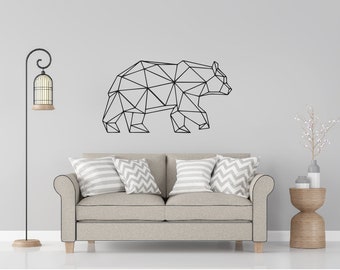 Geometric Metal Wall Art | Etsy