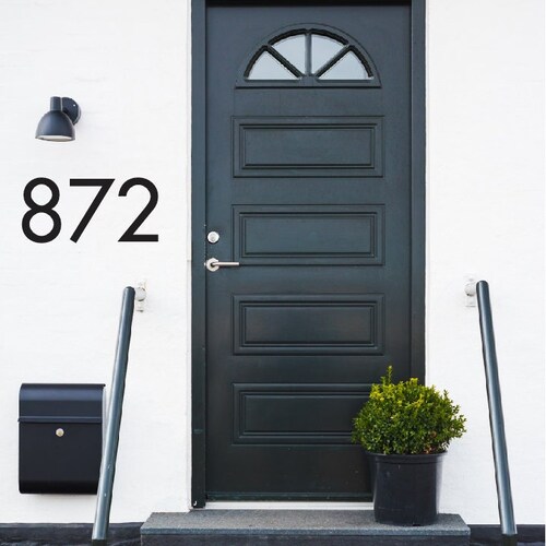 10 Inch Metal House Numbers Address Sign Numbers Modern - Etsy