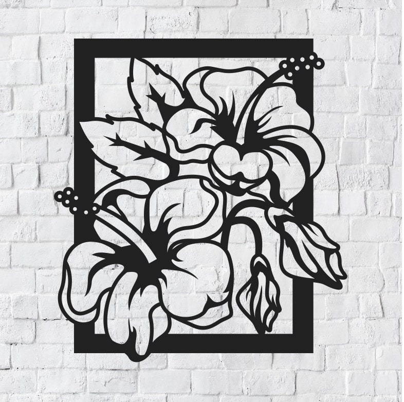 Flowers Metal Sign / Flower Metal Wall Decor / Flower Wall Decor Signs ...