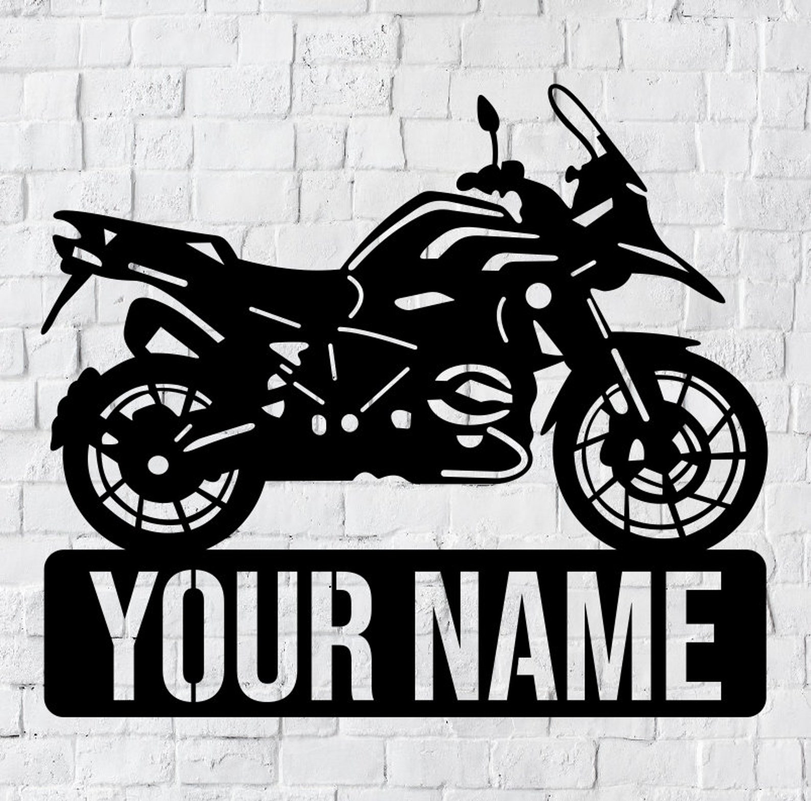 Personalized Metal Motorcycle Sign / Motor Cycle Wall Decor / - Etsy