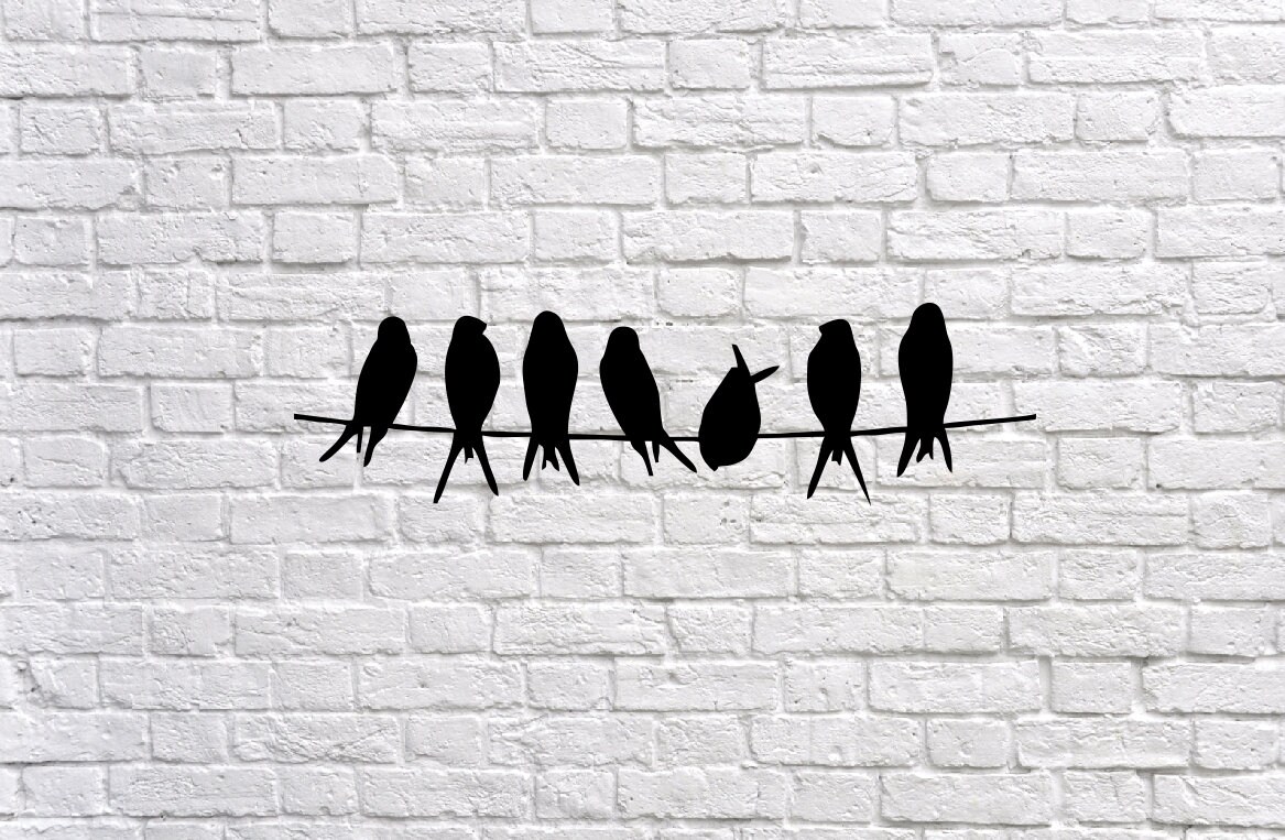 Birds on Branch Wall Art Bird Branch Home Decor Birds Wall - Etsy