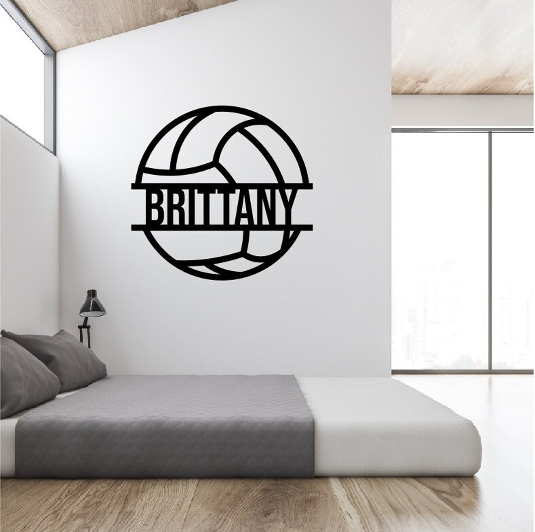 Personalized Volleyball Metal Wall Art / Volleyball Wall Decor / Metal ...