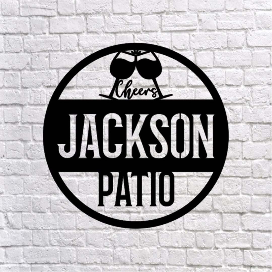 Personalized Patio Wall Art / Outdoor Wall Decor / Metal Wall Decor ...