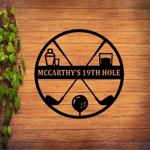 Personalized Metal Golf Sign / Golf Metal Art / Golf Home Decor / Golf ...
