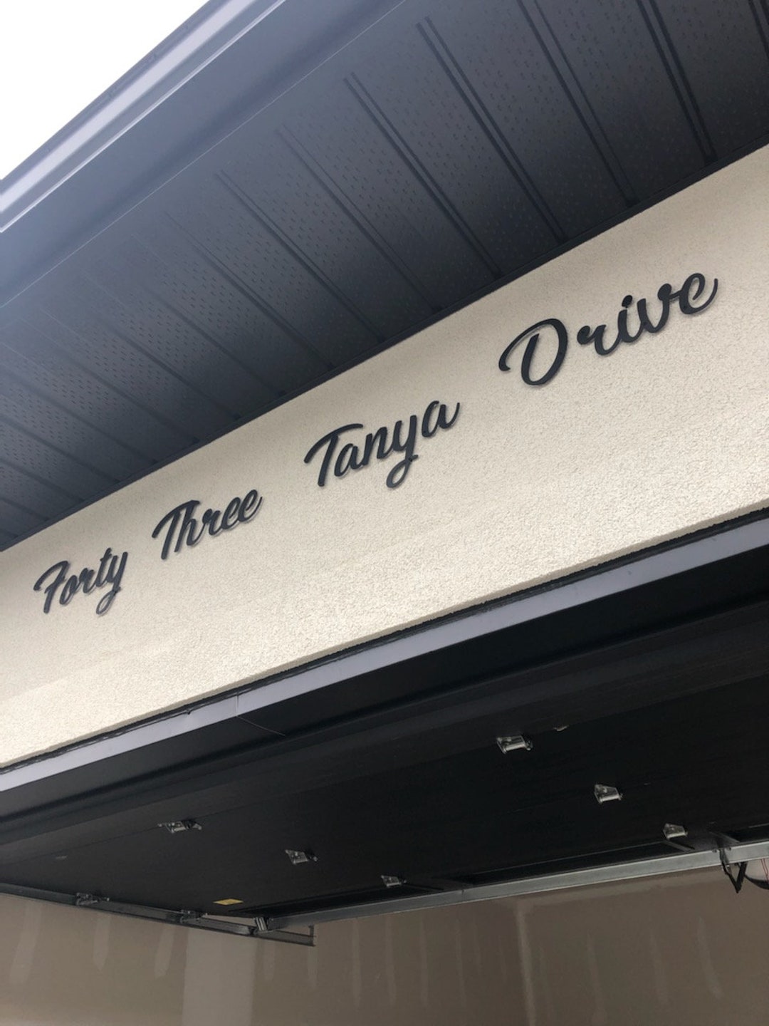 Script House Address Sign | Address Sign | Modern Address | Art Decor ...