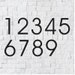 6 Inch Metal House Numbers | Address Sign Numbers | Modern Address ...