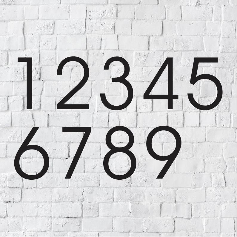 6 Inch Metal House Numbers | Address Sign Numbers | Modern Address ...