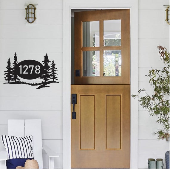 Metal Mountain House Number Sign Mountain Address Sign - Etsy