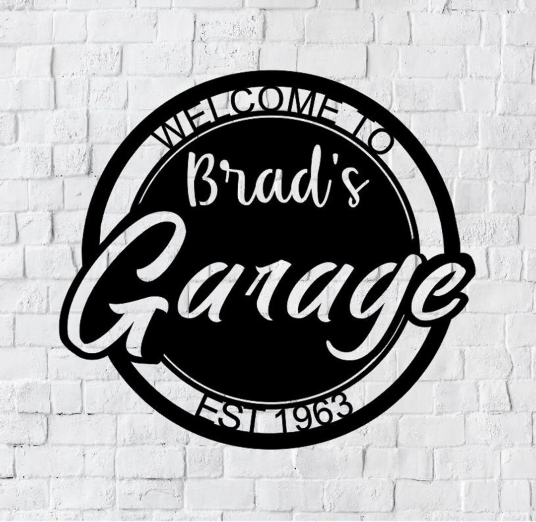 Personalized Garage Sign / Garage Metal Art / Garage Home Decor ...