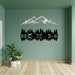 Mountain and Forest Silhouette Metal Wall Art / Mountain Metal Sign ...