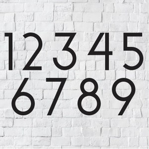 10 Inch Metal House Numbers | Address Sign Numbers | Modern Address ...