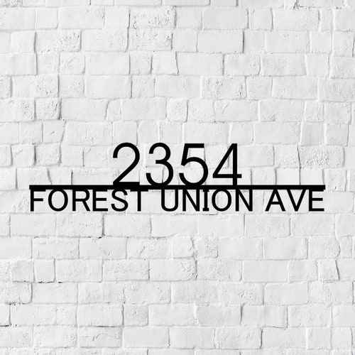 6 Inch Metal House Numbers Address Sign Numbers Modern - Etsy Canada