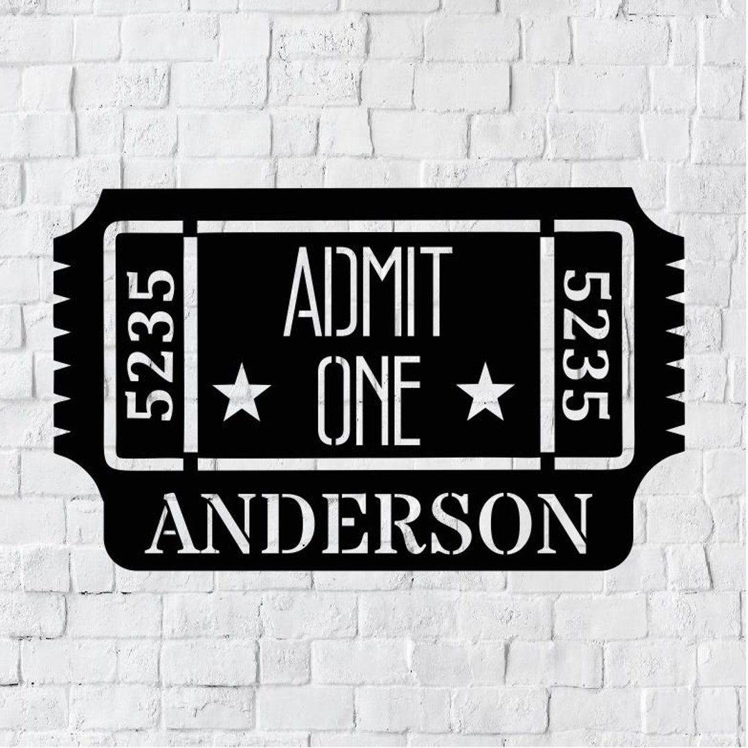 Personalized Home Theater Metal Art / Home Theatre Metal Art ...