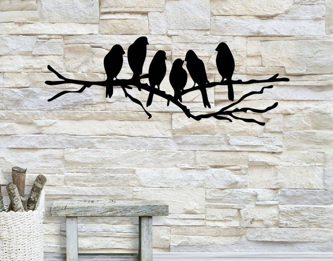 Birds on Branch Wall Art | Bird Branch Home Decor | Birds Wall Decor ...