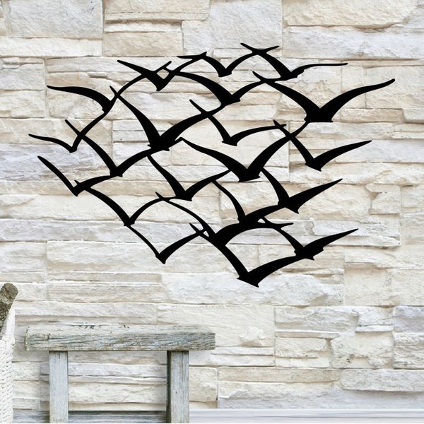 Metal Wall Art Birds - Etsy