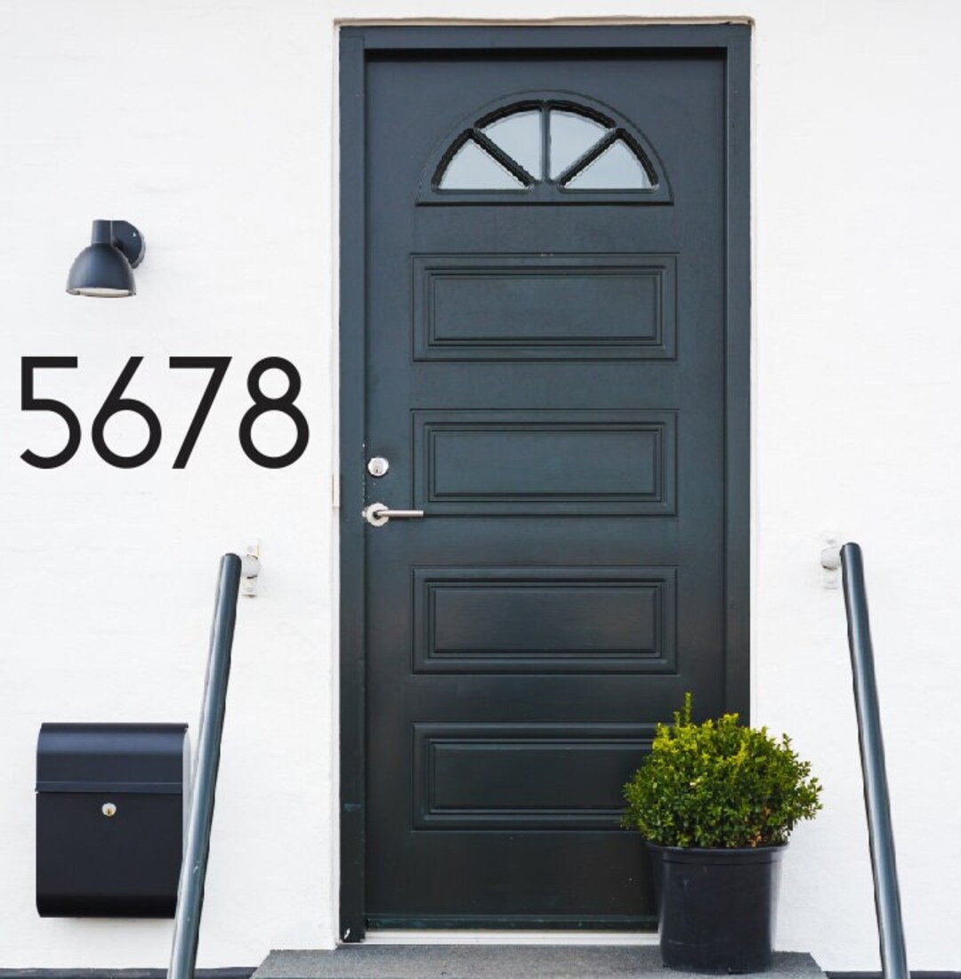 10 Inch Metal House Numbers Address Sign Numbers Modern - Etsy