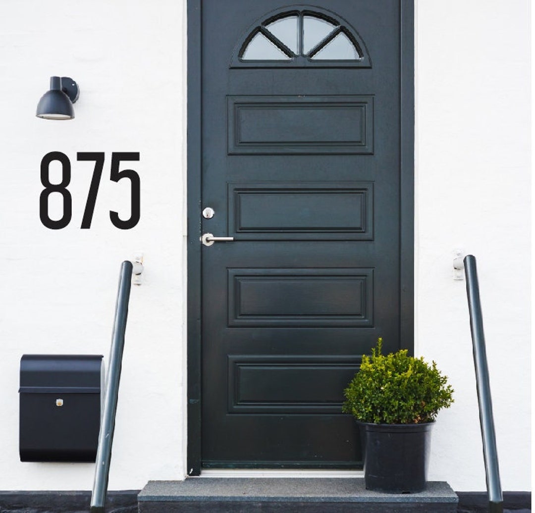 8 Inch Metal House Numbers | Address Sign Numbers | Modern Address ...