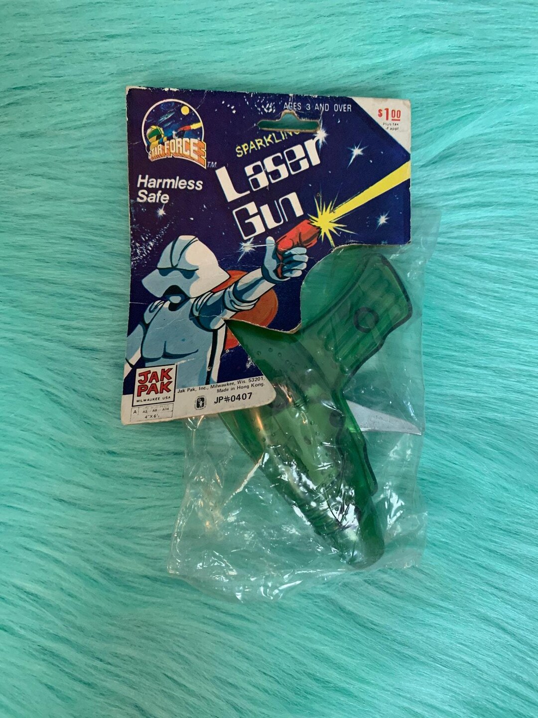 Vintage 70s Deadstock Toy Laser Gun Sci Fi Fantasy Flint Laser Spaceman ...