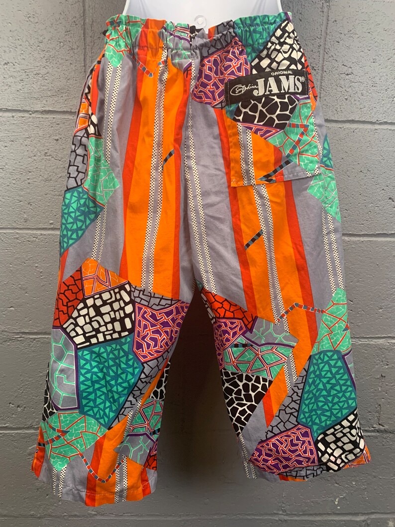 Vtg 80s 90s Jams Long Shorts Tropical Mod Surf Skater SK8 Size Small ...