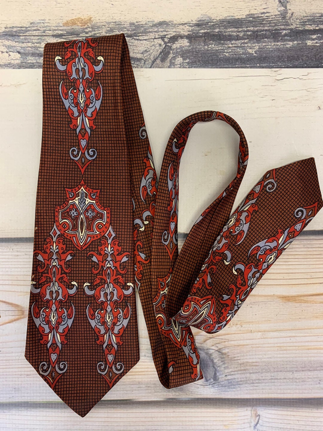 Vintage 1940s Wide Necktie Superba Cravats Novelty Necktie Swing Tie ...