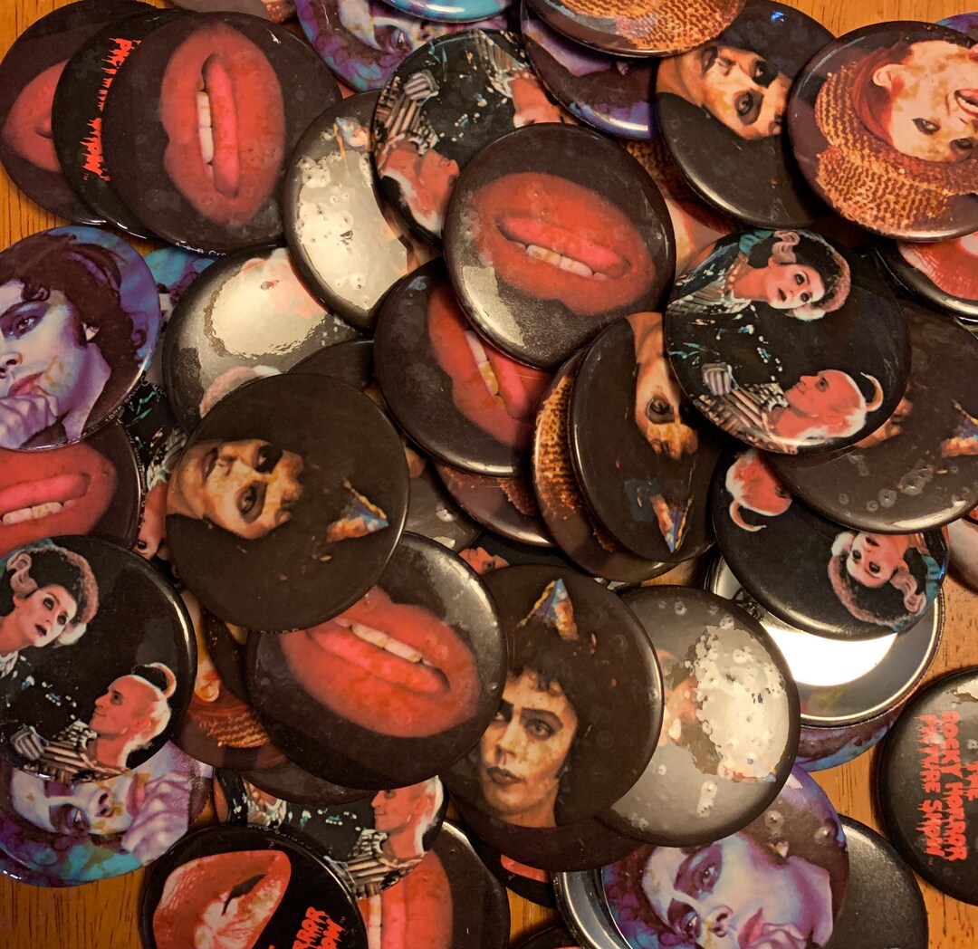 Vintage Rocky Horror Picture Show Pinback Buttons - Lot of 6 - Etsy