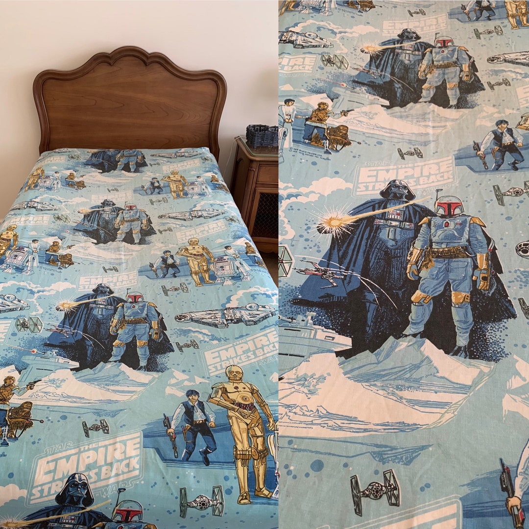 Vintage 1970s Star Wars Empire Strikes Back Twin Sheet Set Star Wars ...