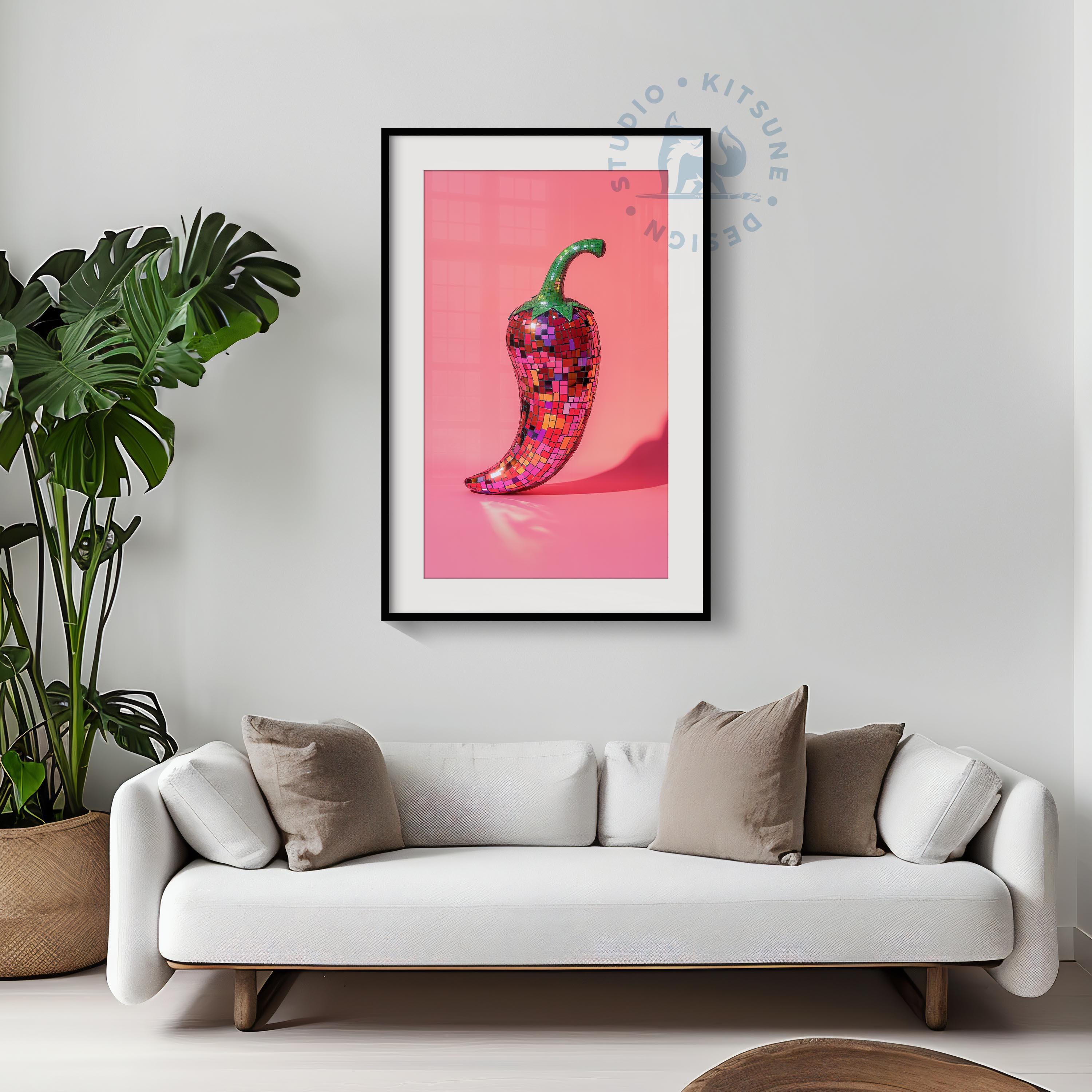 Chili Pepper Disco Ball, Maximalist Painting, Dopamine Dining Room ...