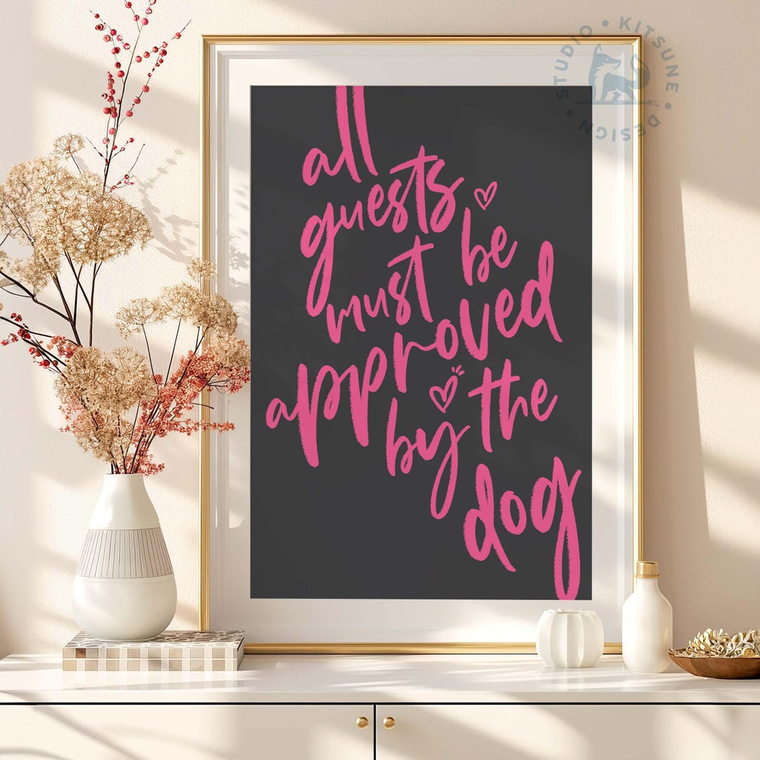 Funny Dog Quote Print Bundle Set, Cute Pet Lover Printable Wall Art ...