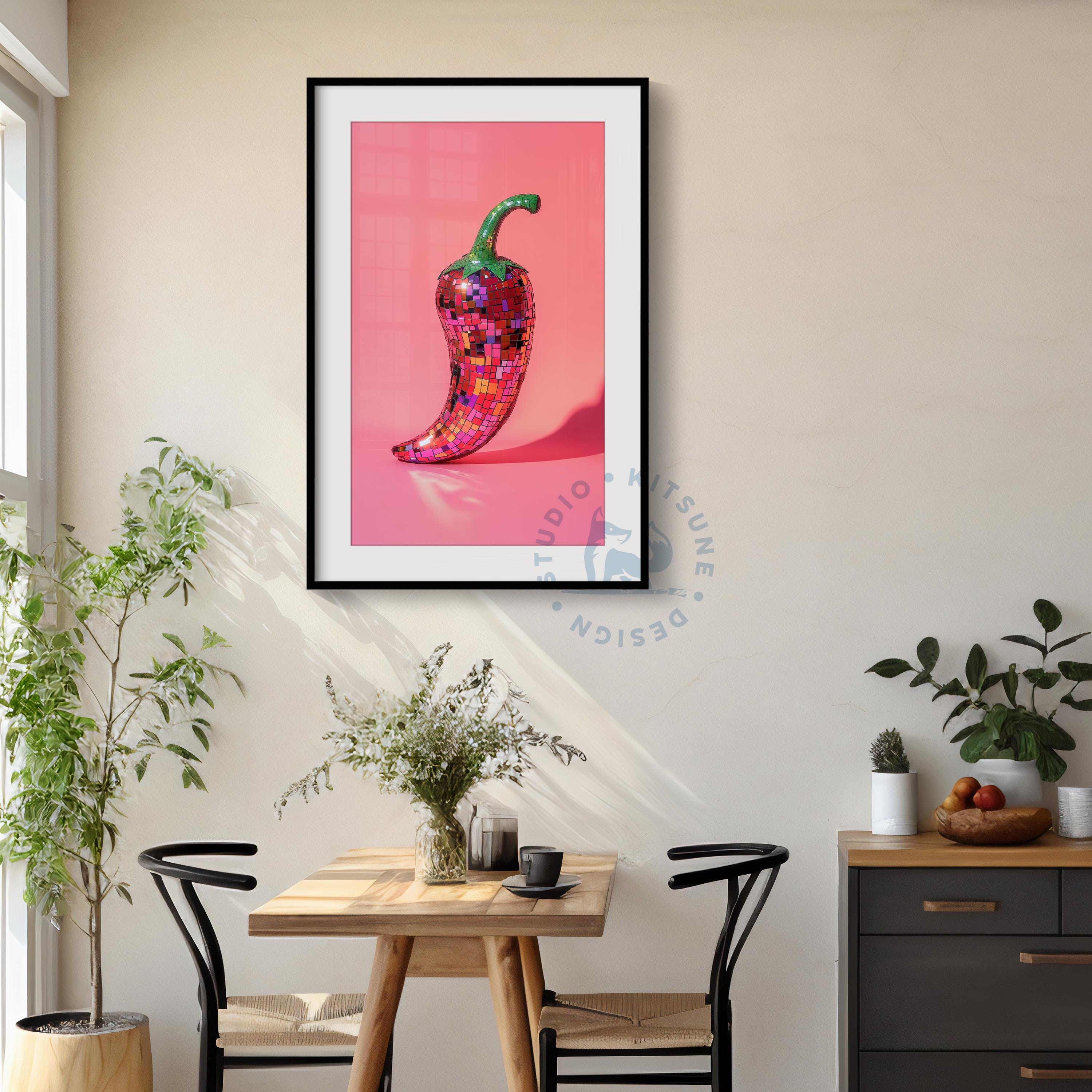 Chili Pepper Disco Ball, Maximalist Painting, Dopamine Dining Room ...