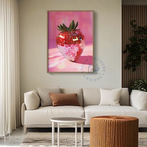 5 Disco Ball Fruits Bundle Wall Art, Gallery Wall Art, Printable Wall ...