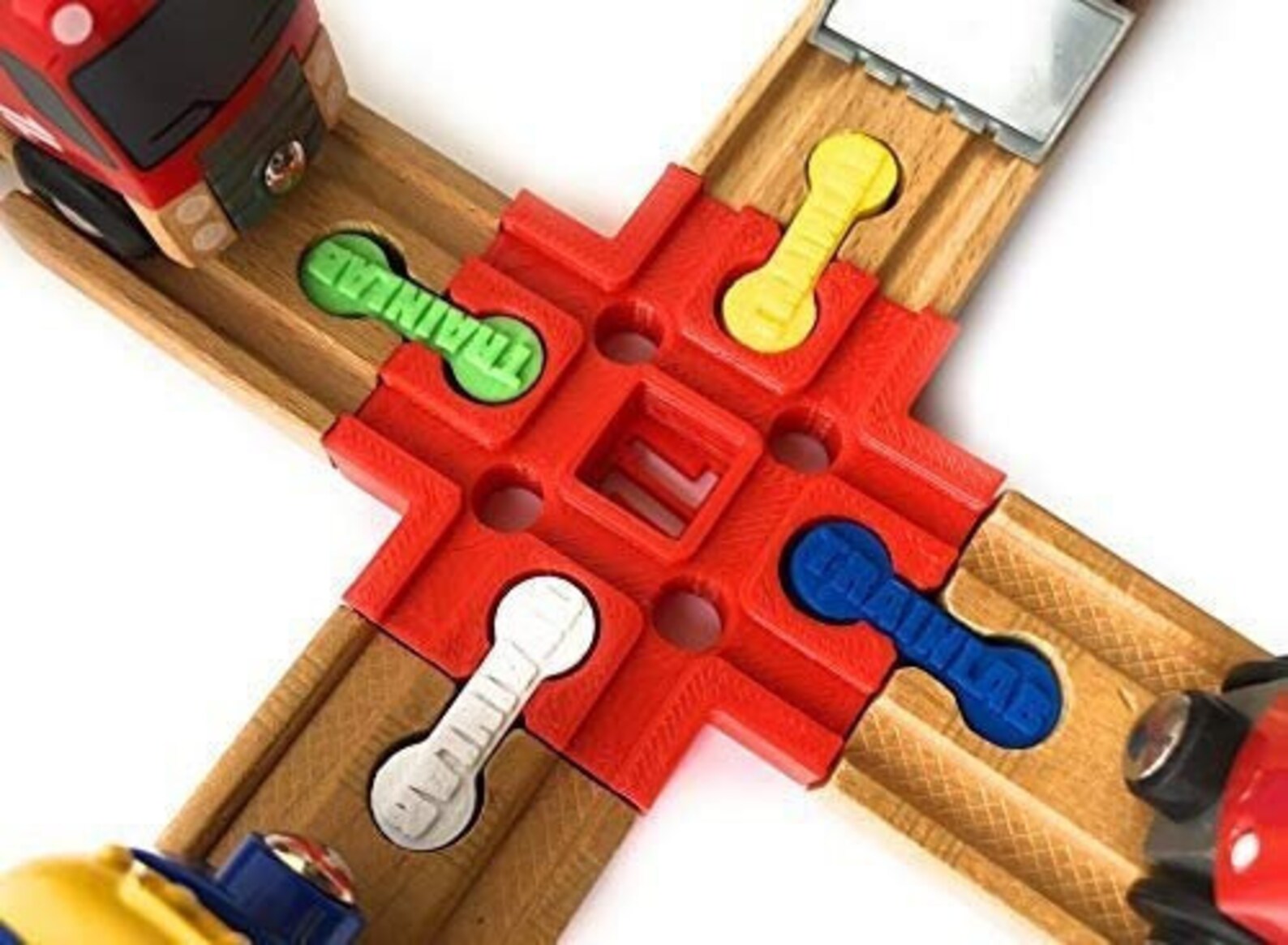 Trainlab Cross Tracks Connector for Wooden Railway With Dog - Etsy