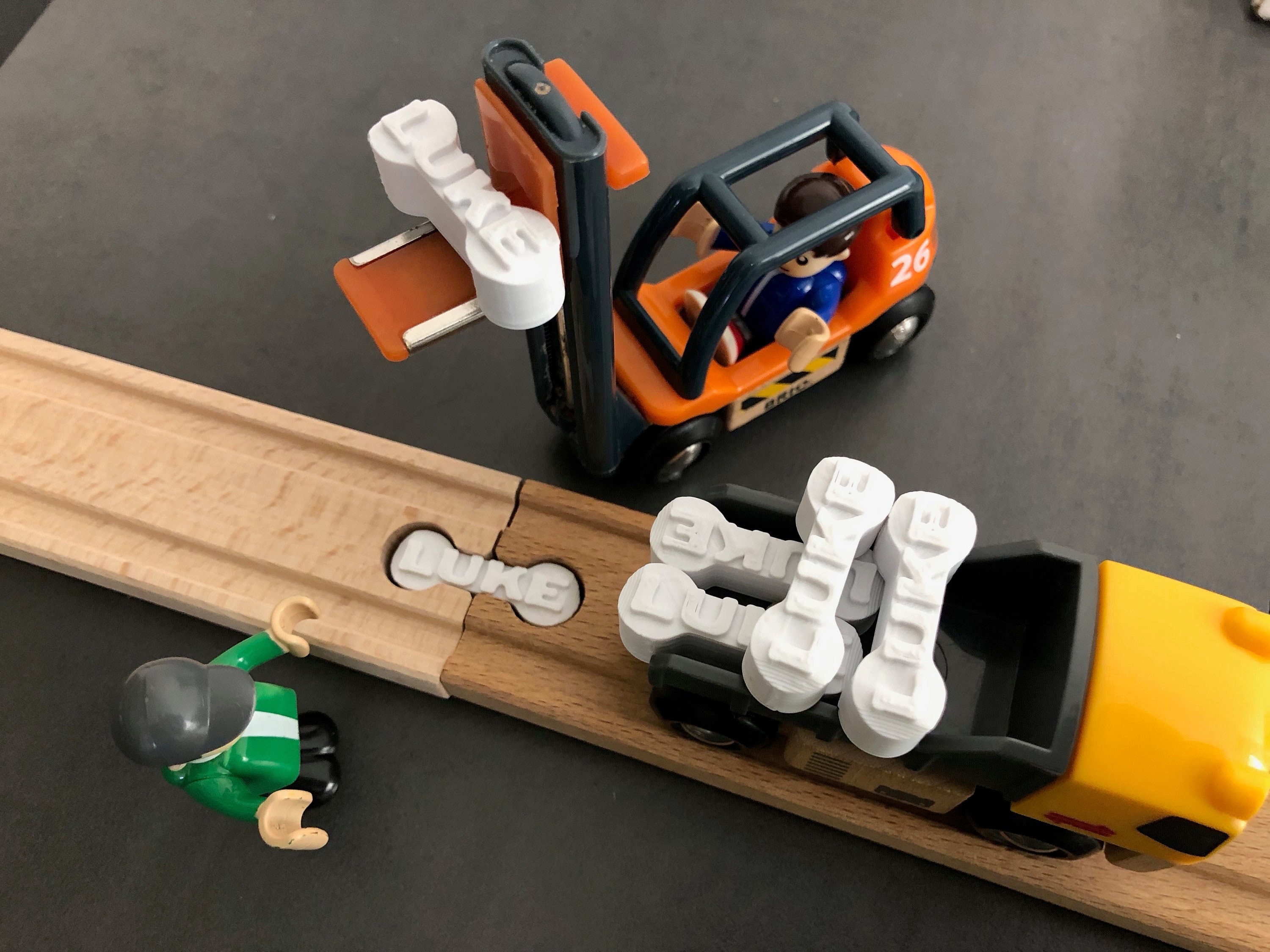 Trainlab Personalized Dog Bones for Wooden Railway Train | Etsy