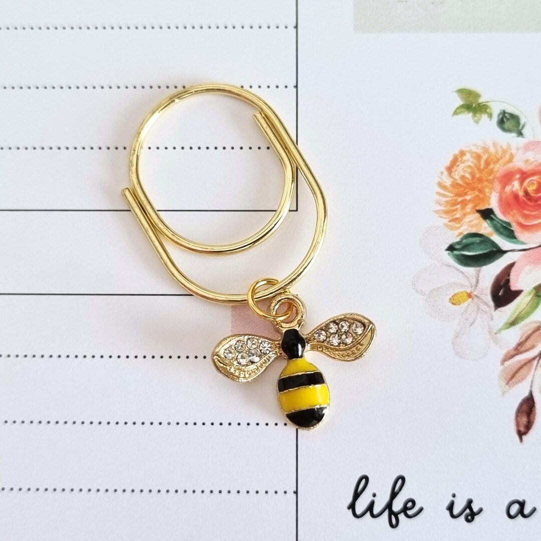 Sparkling Bee Paperclip Perfect for Bee Lovers - Etsy