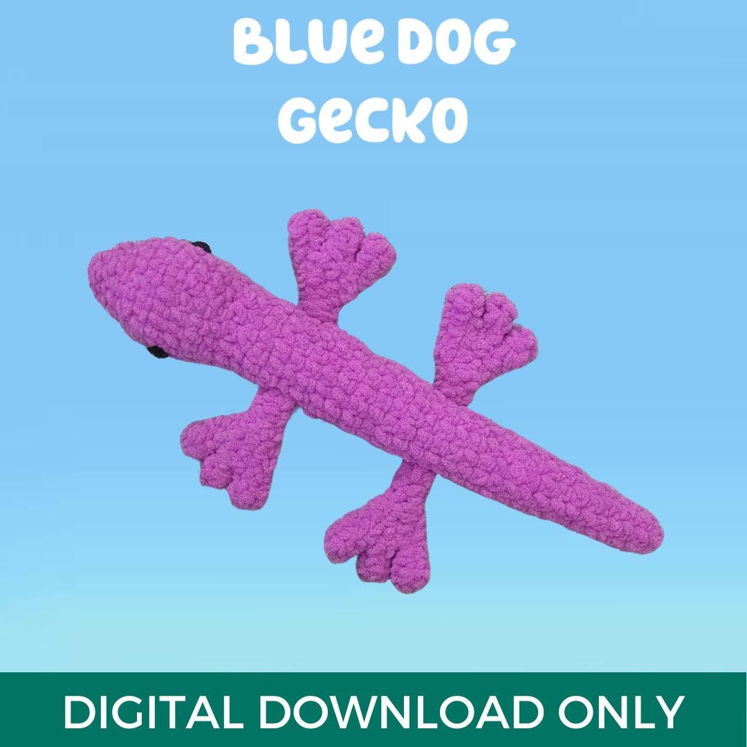 Blue Dog Gecko Plush Crochet Pattern PDF Bluey-inspired Sticky Gecko - Etsy
