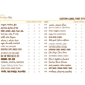 Bin Clip Label Pantry Labels Basket Label Custom Labels - Etsy