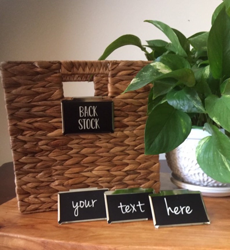 Bin Clip Label Pantry Labels Basket Label Custom Labels - Etsy