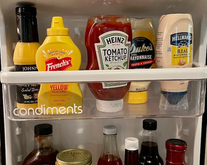 REMOVABLE Waterproof Modern Fridge Labels white or Black - Etsy