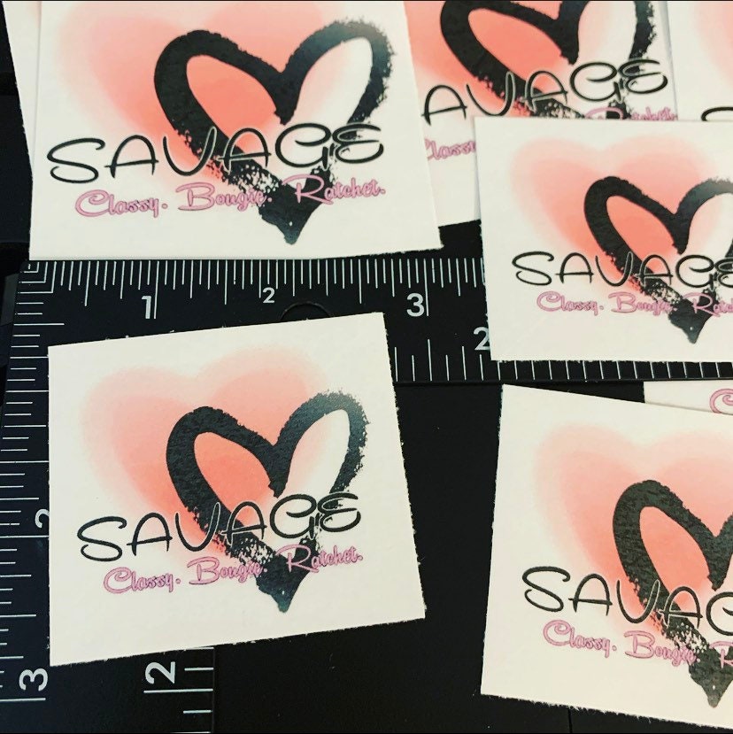 Set of 2 stickers Savage stickers Inspiration stickers | Etsy