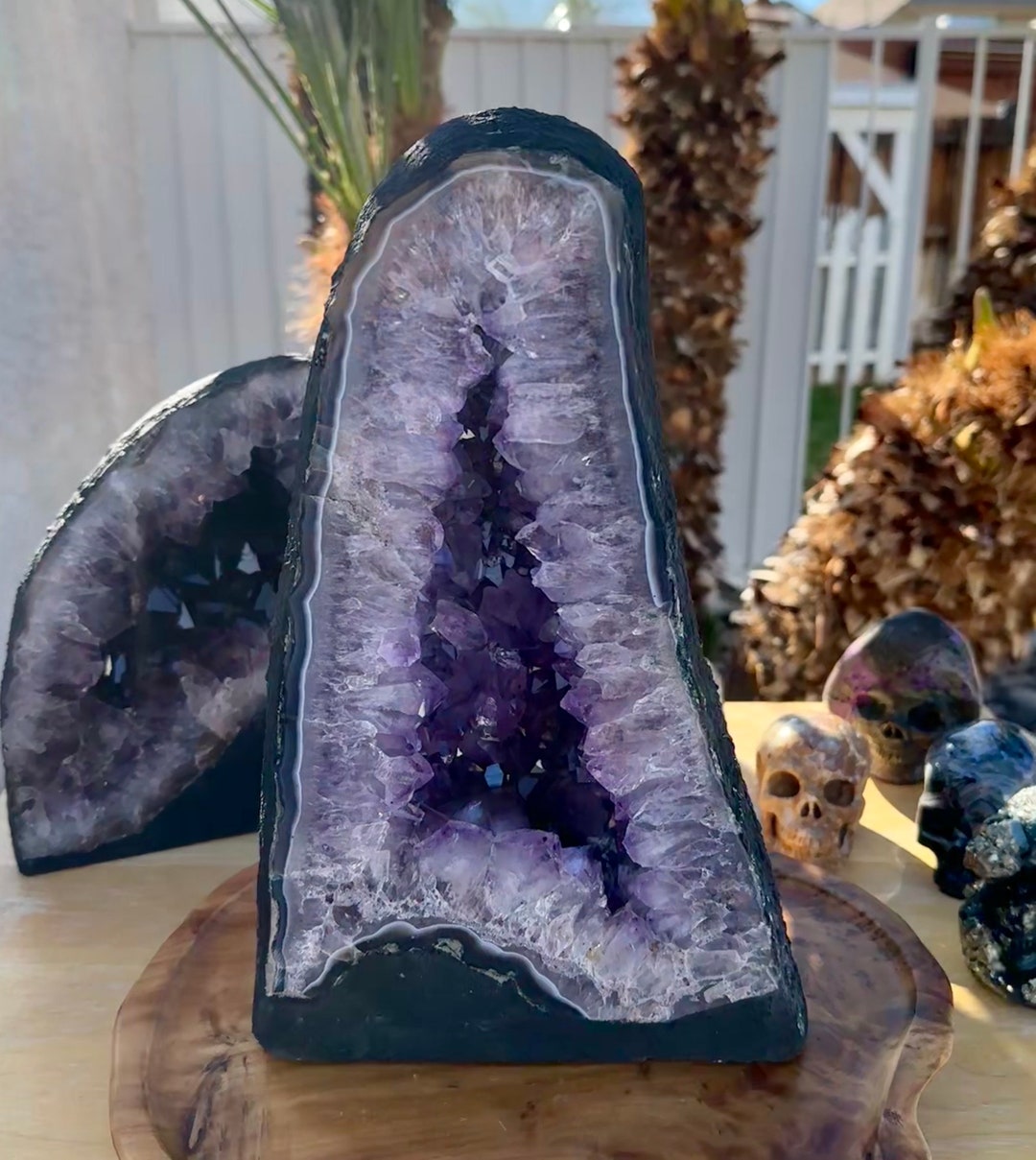 LG Natural Amethyst Geode Cathedral 18.85 Pound Brazilian Beauty - Etsy