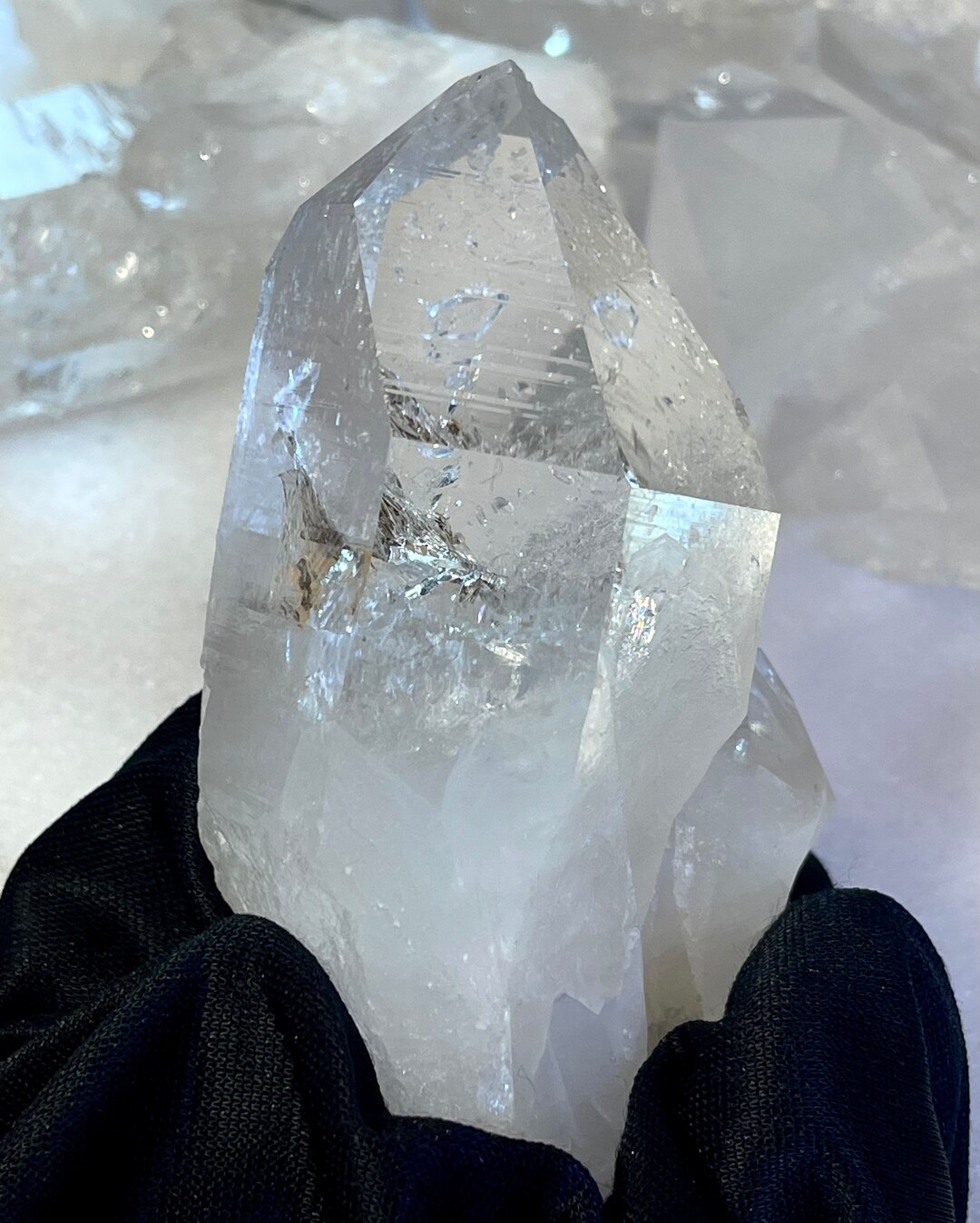 Natural Quartz Crystal 469g Raw Skeletal Arkansas Mined Beauty Barnacle ...